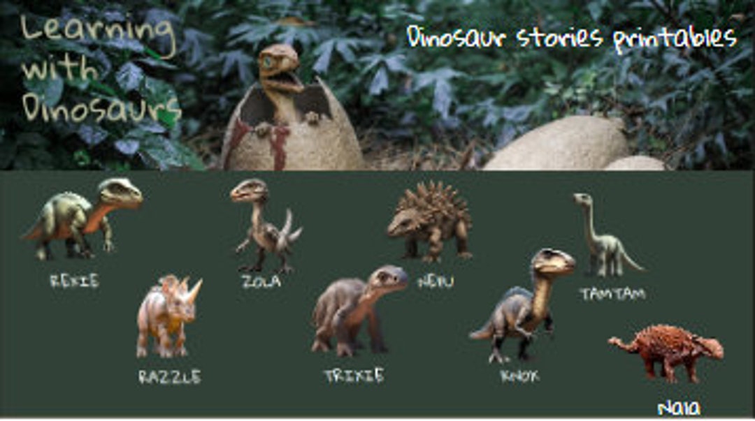 Dinosaur Stories With Adjectives Worksheet - Etsy
