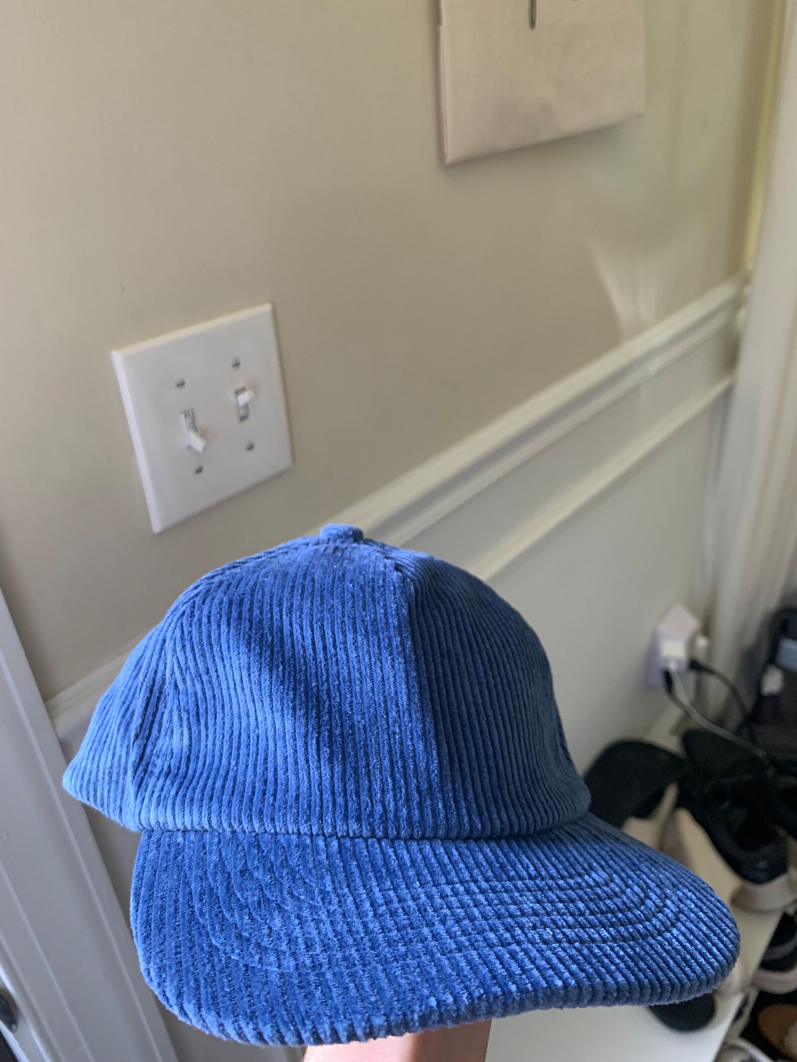 Courdoroy Baseball Hat With Custom Name Or Initial Embroidery Hand Courdoroy Baseball Hat With Custom Name Or Initial Embroidery Hand