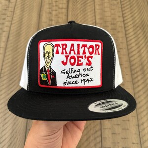 Traitor Joe's Funny Snapback Trucker Cap Mesh Back Five Panel Yupoong ...