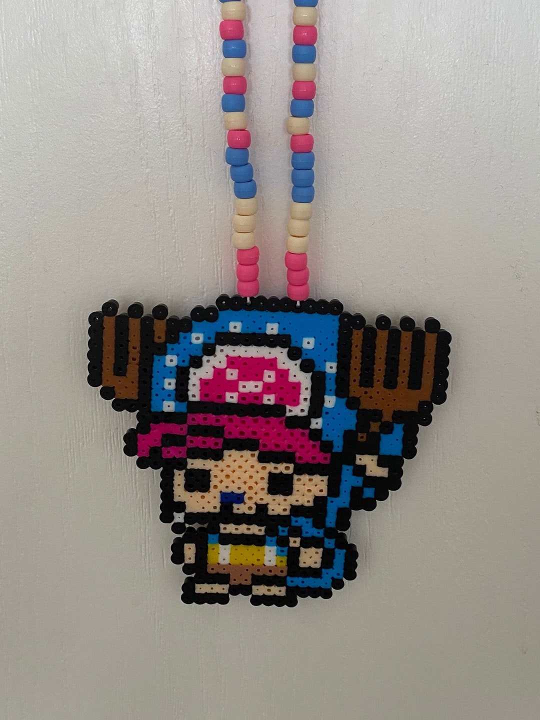One Piece Chopper Rave Kandi Fuse Bead Necklace - Etsy