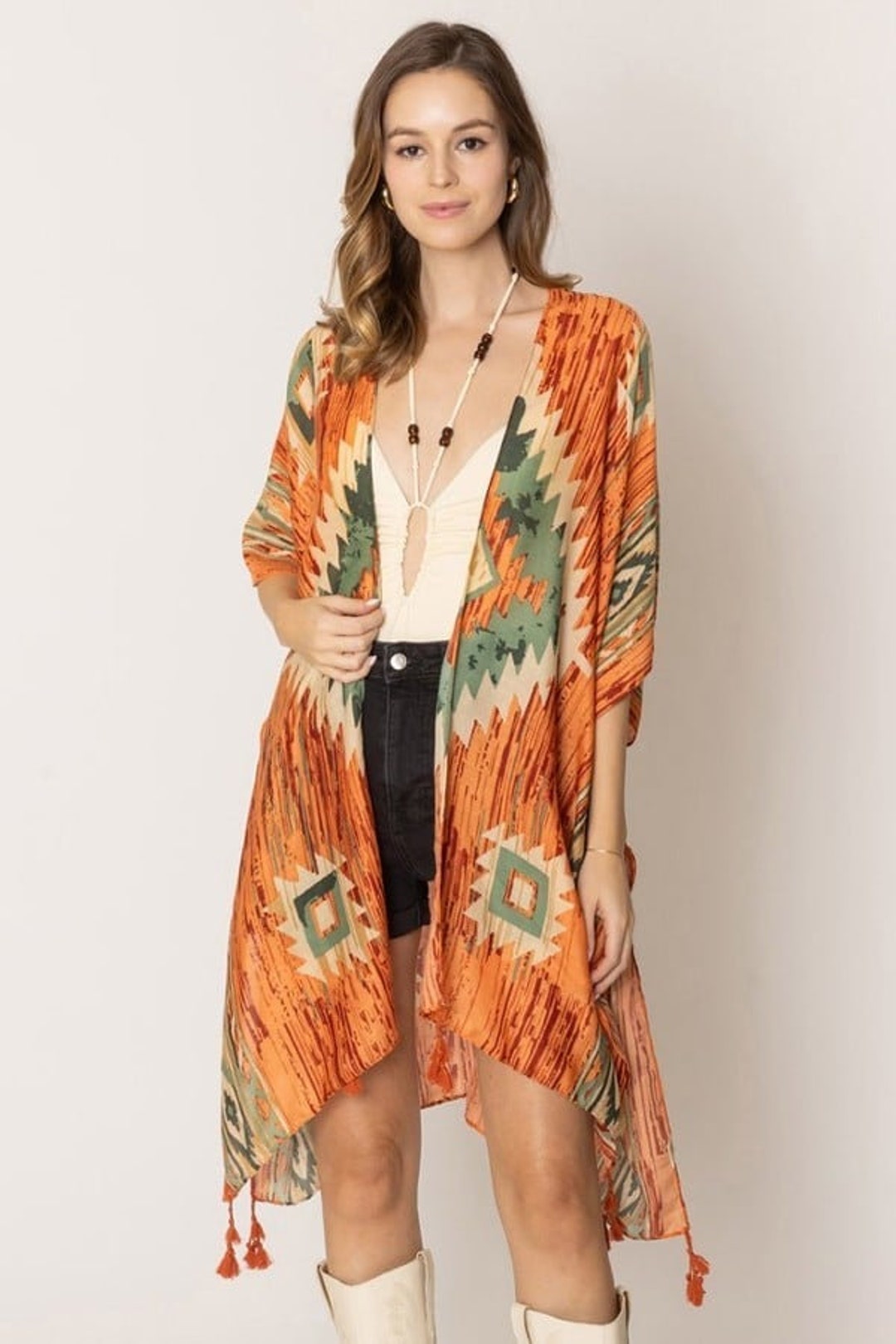 Aztec Boho Spring Summer Kimono Duster - Etsy