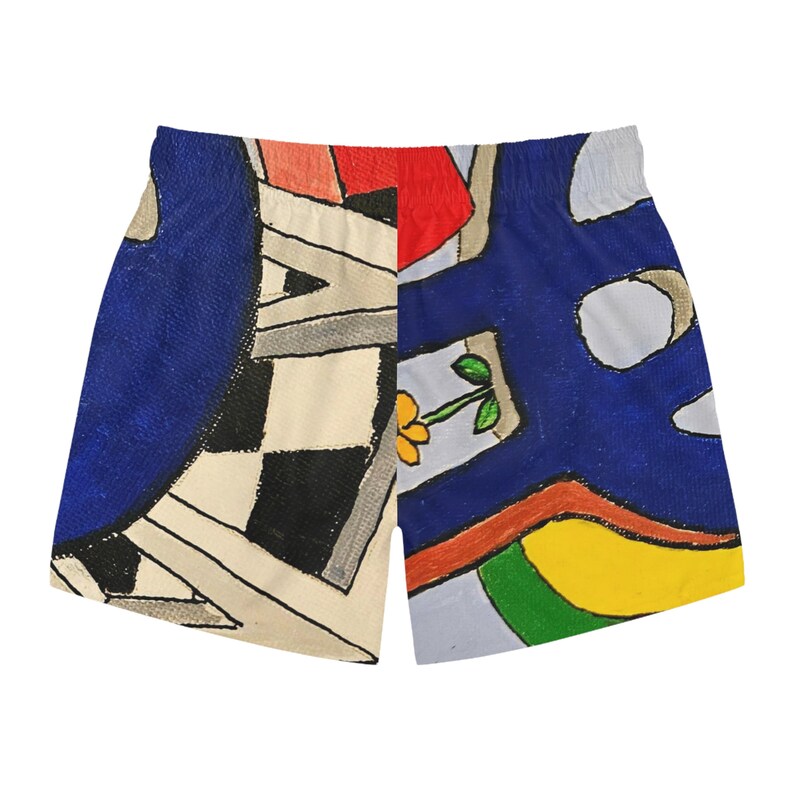 Bright Fun Design Swim Trunks Mens Swimwear Cool Board Shorts Summer ...