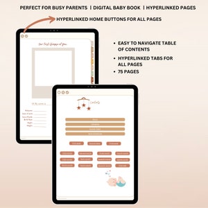 BOHO Digital Baby Book Journal, Baby First Year, Baby Memory Journal ...