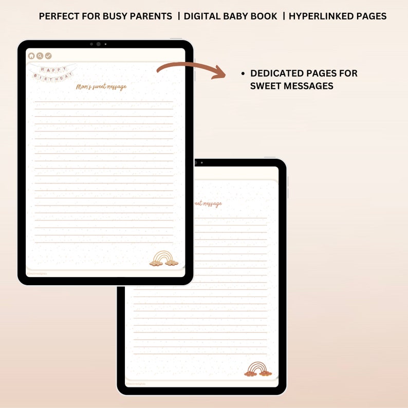 BOHO Digital Baby Book Journal, Baby First Year, Baby Memory Journal ...