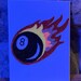 Bedazzled Blazing 8 Ball Wall Decor - Etsy