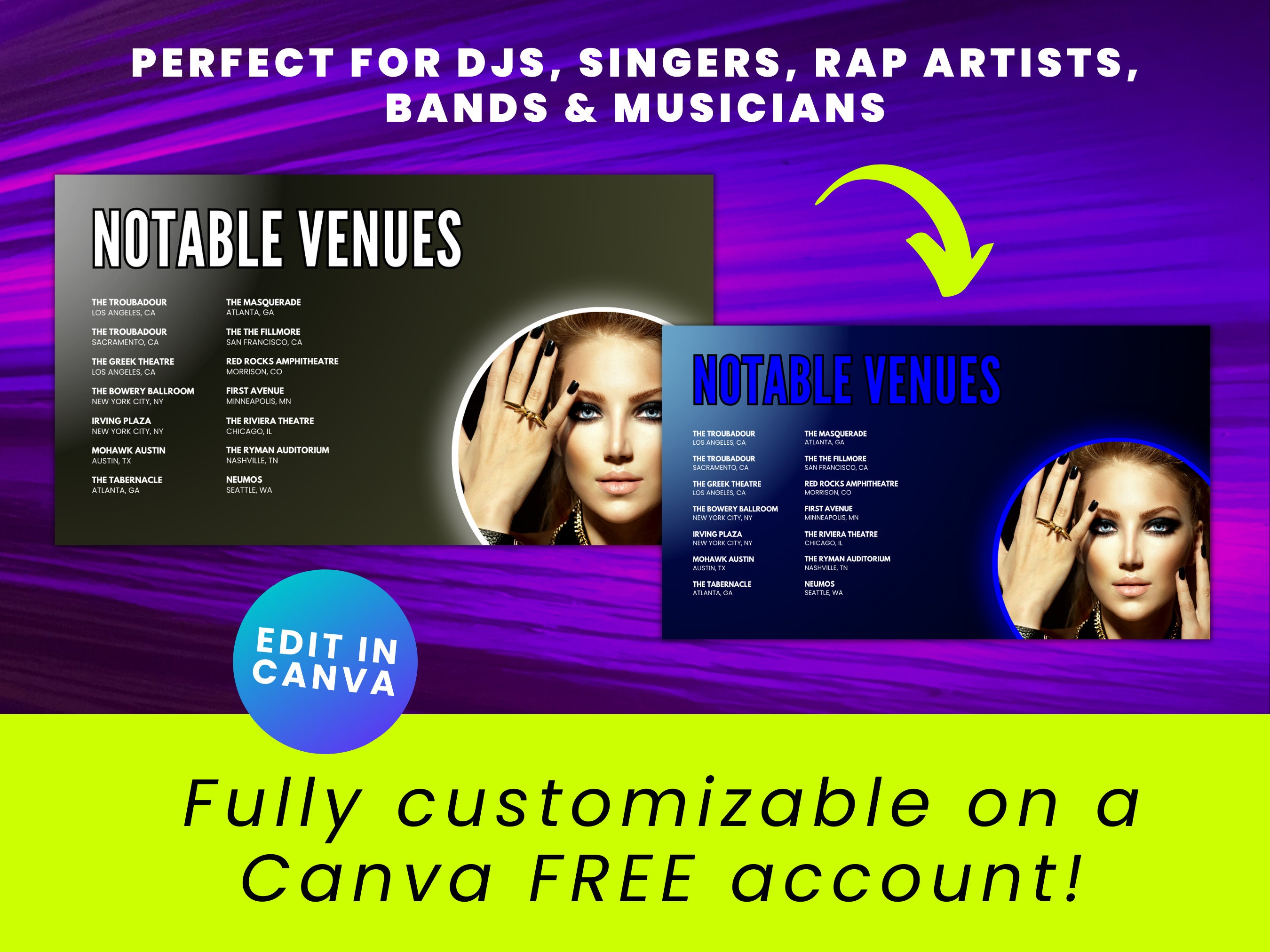 7 PAGE Singer & Band EPK | Artist Press Kit | Album Press Kit | Band ...