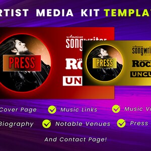 7 PAGE Singer & Band EPK | Artist Press Kit | Album Press Kit | Band ...