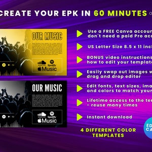 7 PAGE Singer & Band EPK | Artist Press Kit | Album Press Kit | Band ...