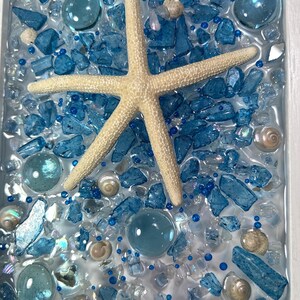 Seashell Resin Art/beach Decor/coastal Art/beach House/seashell Decor ...