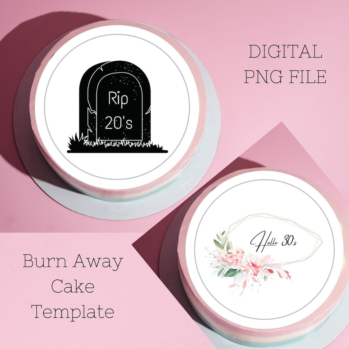 Calendar Cake Template Calendar Cake Topper Calendar on Cake Trending ...