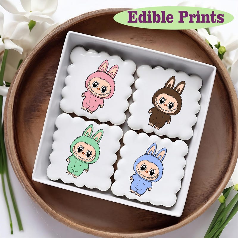 Labubu Cupcake Topper - Etsy