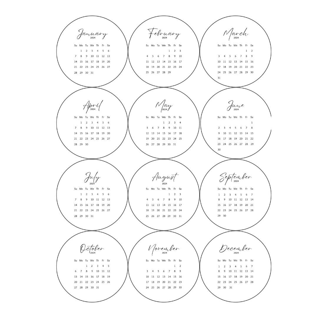 Round Cake Topper Template. Burnaway Cake Template. Calendar 2024 ...
