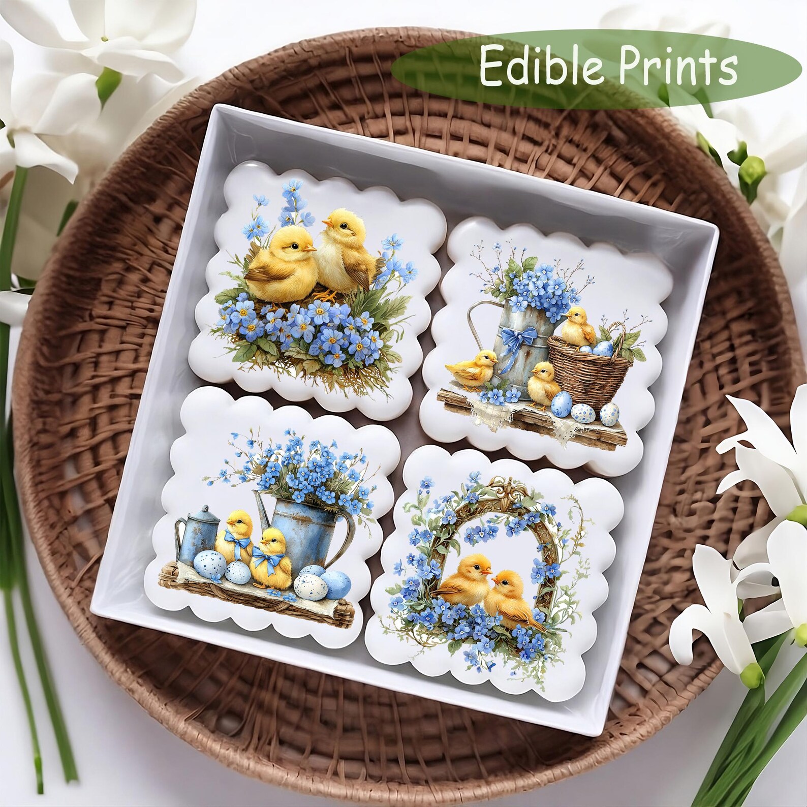 Easter Edible Toppers, Cupcake Toppers, Frosting Sheets, Wafer Paper ...