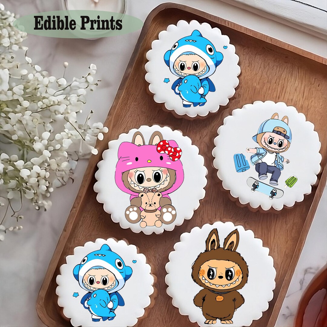 Edible Cake/cookie Toppers: Wafer Paper, Frosting & Chocolate Transfers ...