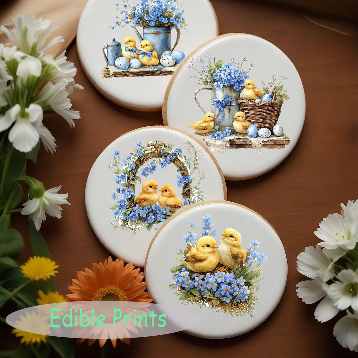 Easter Edible Toppers, Cupcake Toppers, Frosting Sheets, Wafer Paper ...