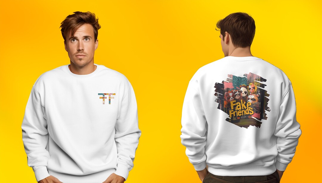 Fake Friends Sweatshirt by Fred Frenzy - Etsy