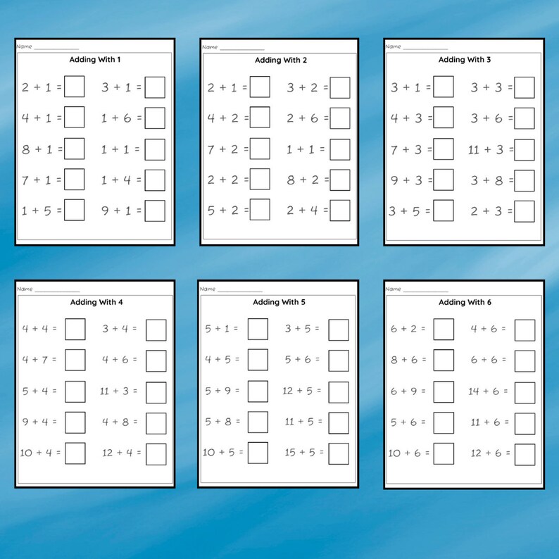 Math - Addition & Subtraction Within 20 - Etsy