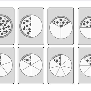 MATH PIZZA PARTY Fractions - Etsy