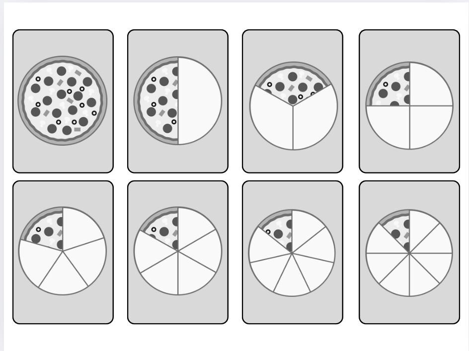 MATH PIZZA PARTY Fractions - Etsy