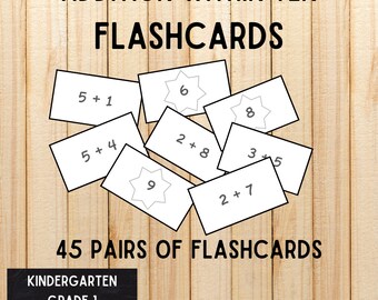 Math - Matching Numbers Worksheets - 1 to 10 - Printable - Etsy