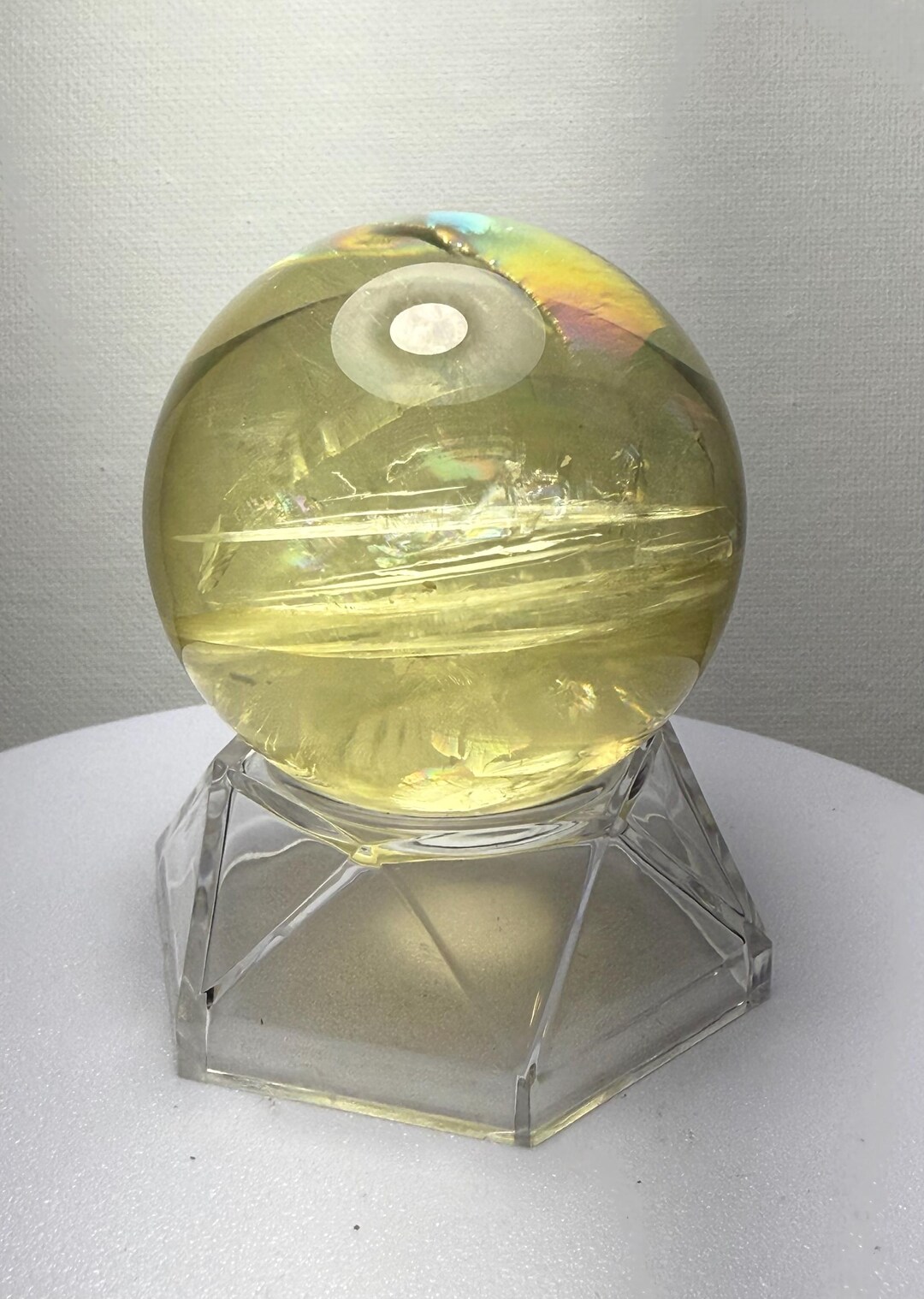 Citrine Sphere Carving - Crystal Home Decor - Natural Stone - - Etsy