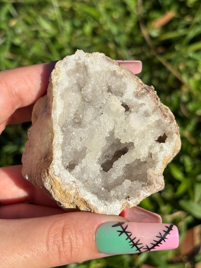 Moroccan Clear Quartz Geode - Natural Stone - Crystal Home Decor - - Etsy
