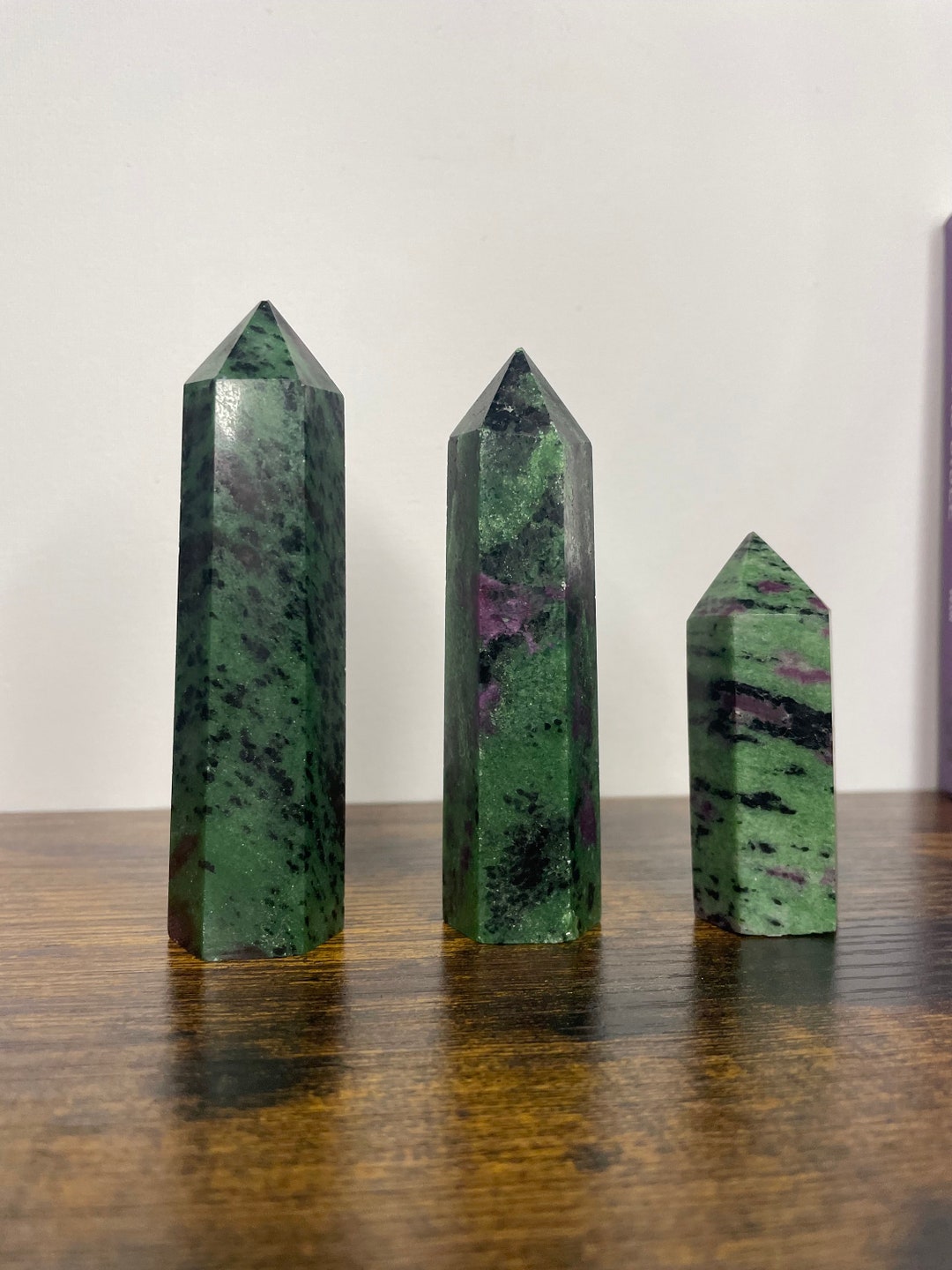 Ruby Zoisite Towers Crystal Home Decor Natural Stone - Etsy