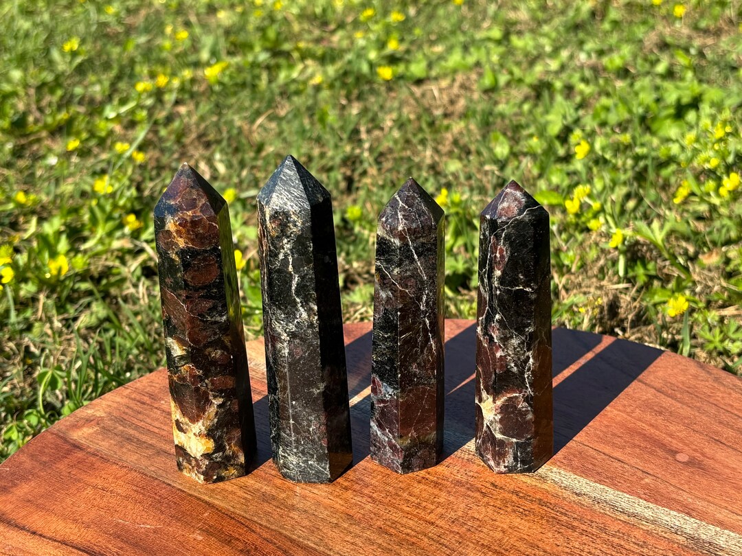 Astrophyllite Garnet Towers *YOU CHOOSE* Crystal Home Decor - Natural ...