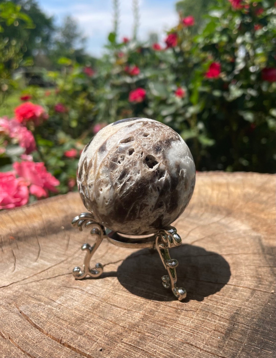 Sphalerite Sphere With Druzy Sphere - Crystal Home Decor - Natural ...