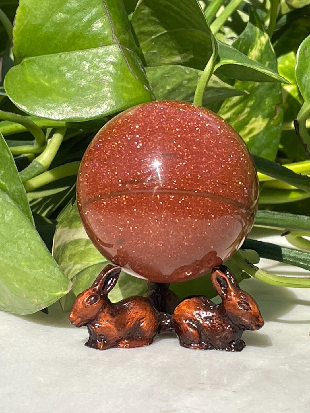 Golden Sandstone Sphere - Crystal Home Decor - Natural Stone - - Etsy
