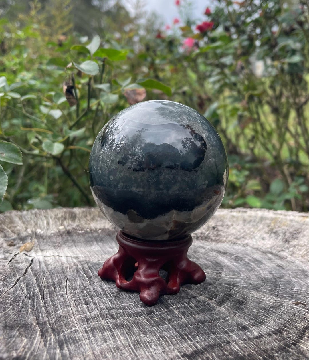 Volcano Agate Sphere - Crystal Home Decor - Natural Stone - Etsy