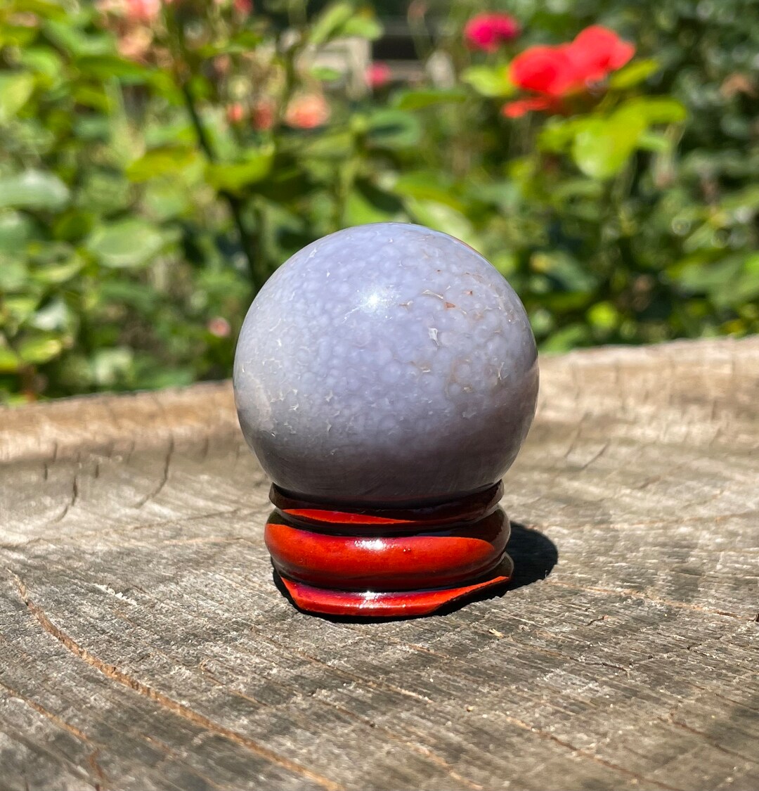 Grape Agate Sphere - Crystal Home Decor - Natural Stone - Etsy