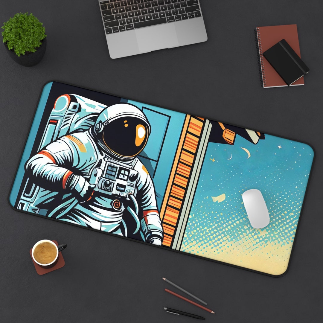 Astronaut Mouse Pad, Oversized Mouse Mat, High Quality Desk Mat, Space ...