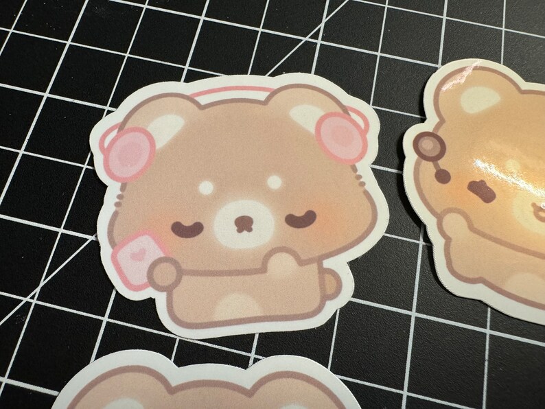 Kawaii Bear Stickers 8 Pieces Japanese Style Kawaii Stickers Enchanting ...