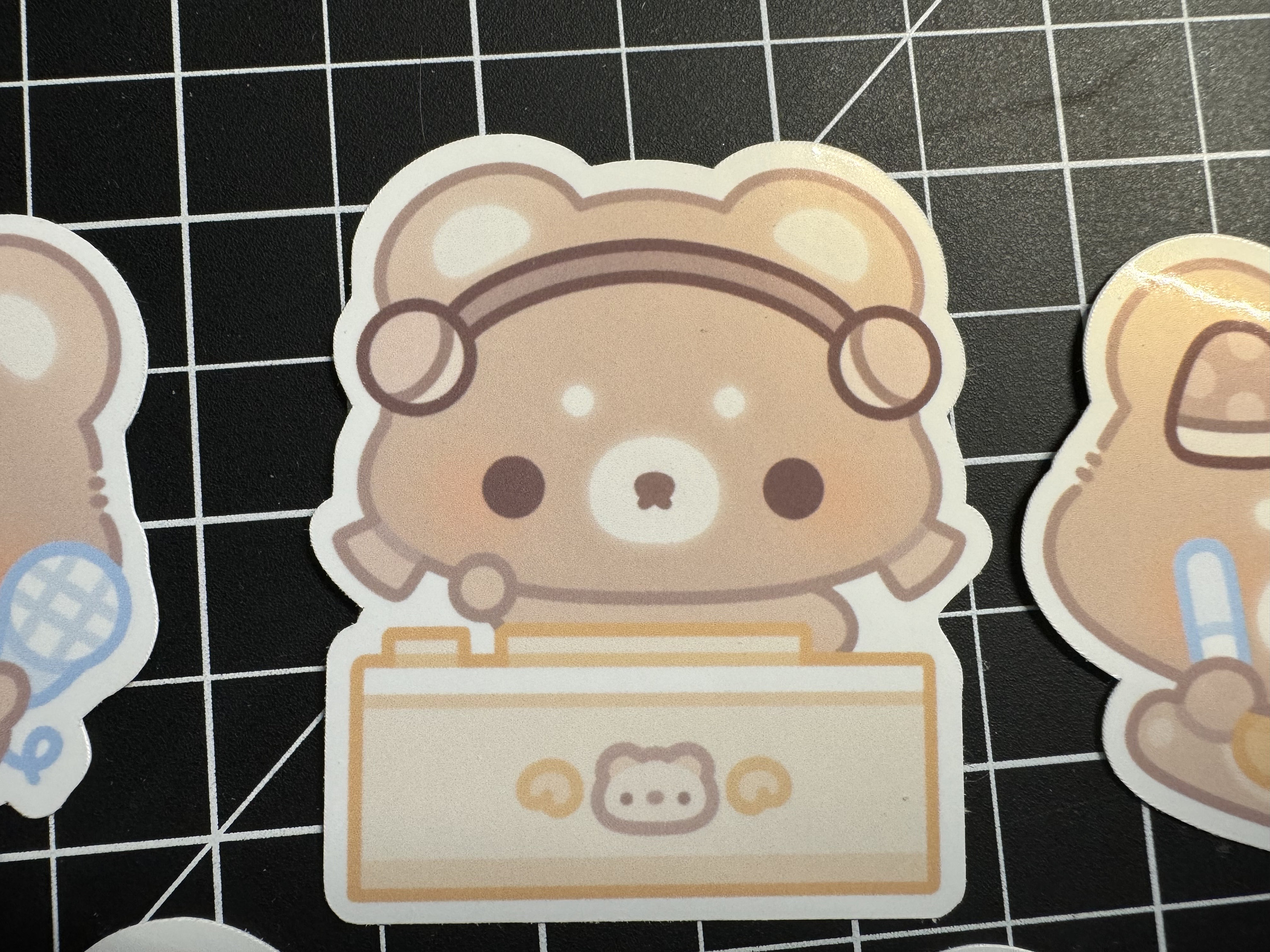 Kawaii Bear Stickers 8 Pieces Japanese Style Kawaii Stickers Enchanting ...