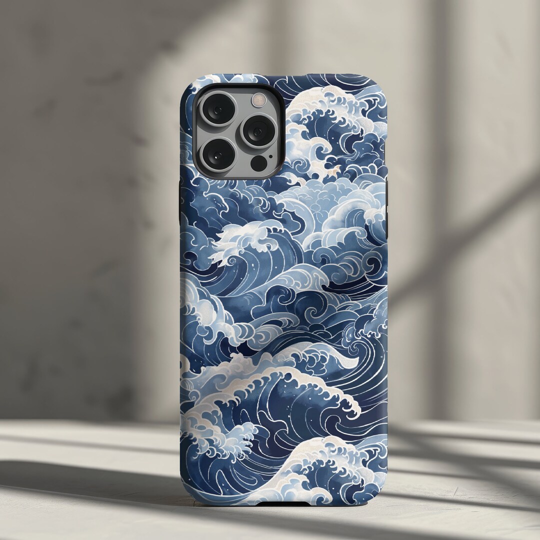 Japanese Wave Phone Case Kanagawa Wave Case for I Phone Pro Max 15 14 ...