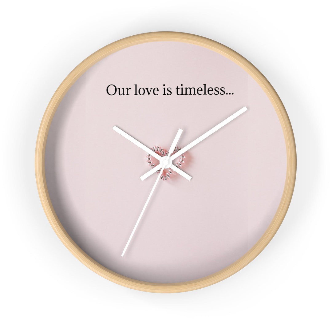 Timeless Love Wall Clock - Etsy