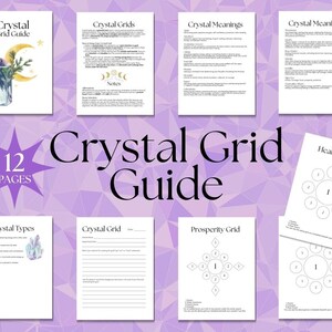 Complete Crystal Grid Guide: 12 Page Printable for Powerful ...