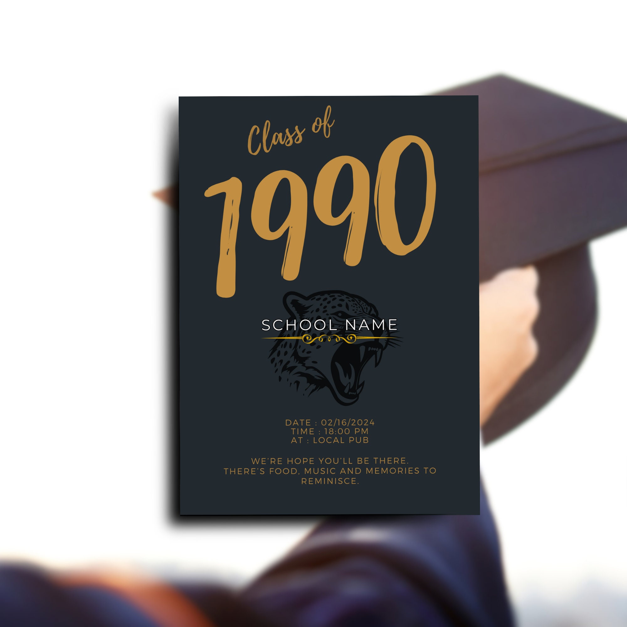 Class of 70 80 90, 50th 60th 70th Years High School Reunion Printable ...