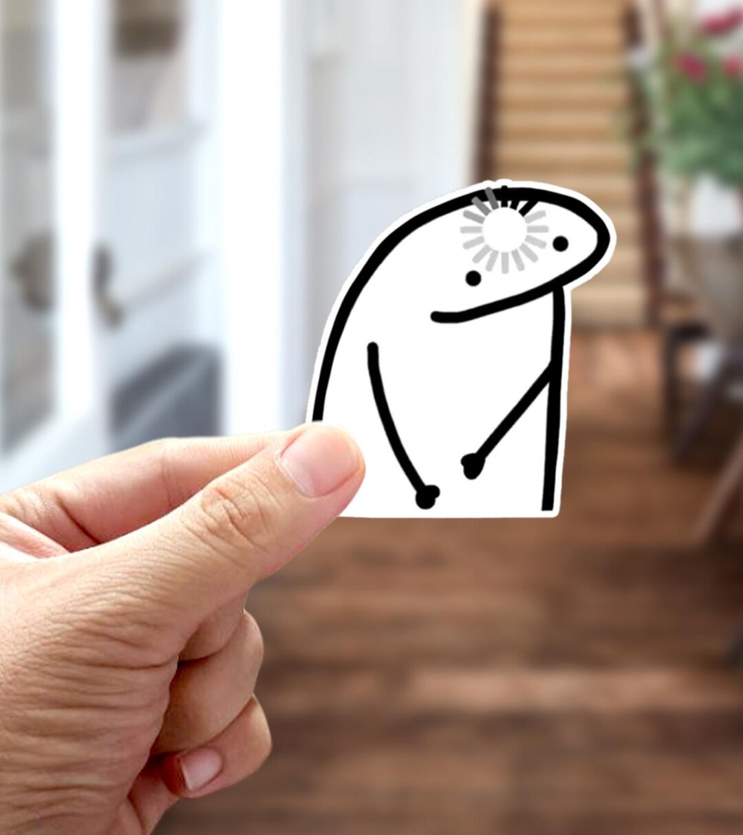 Brain Processing Funny Meme Sticker - Etsy