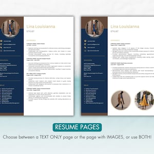 Stylist Resume Template Canva, Fashion Stylist Resume, Personal Stylist ...