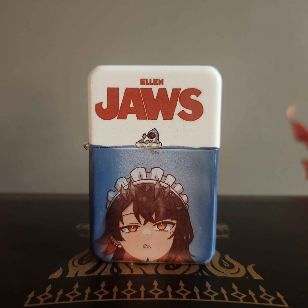 Zenless Zone Zero Ellen Joe Jaws Windproof Lighter - Jaws Parody Poster ...