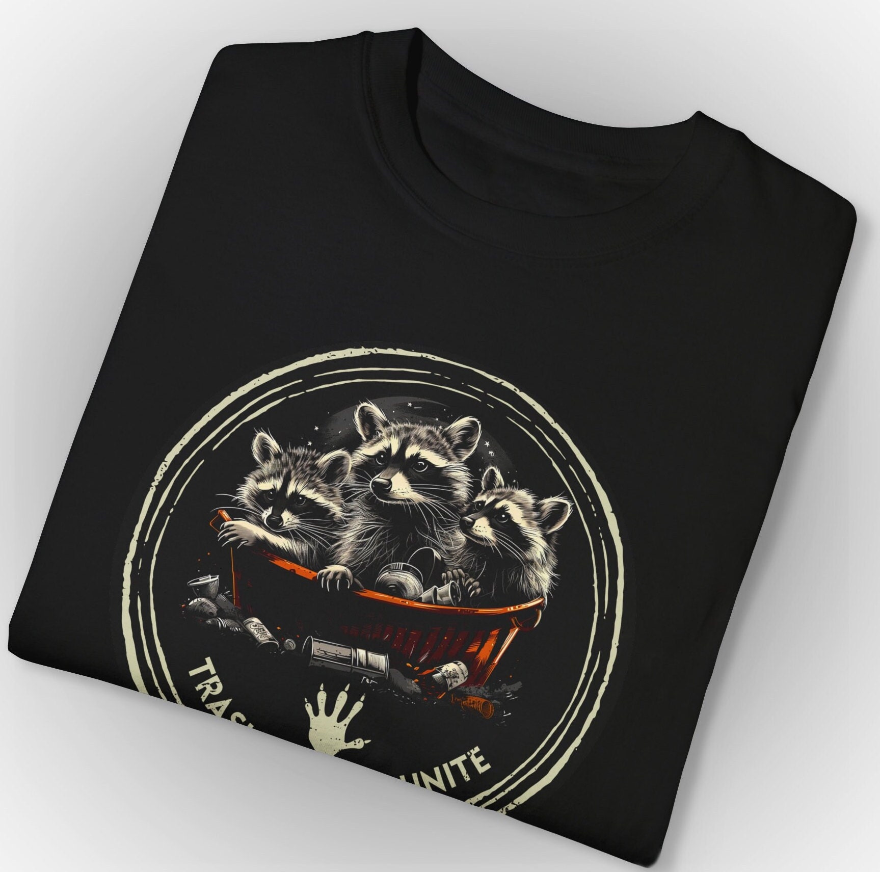 Trash Pandas Unite Unisex Tshirt Racoon Funny Humor - Etsy