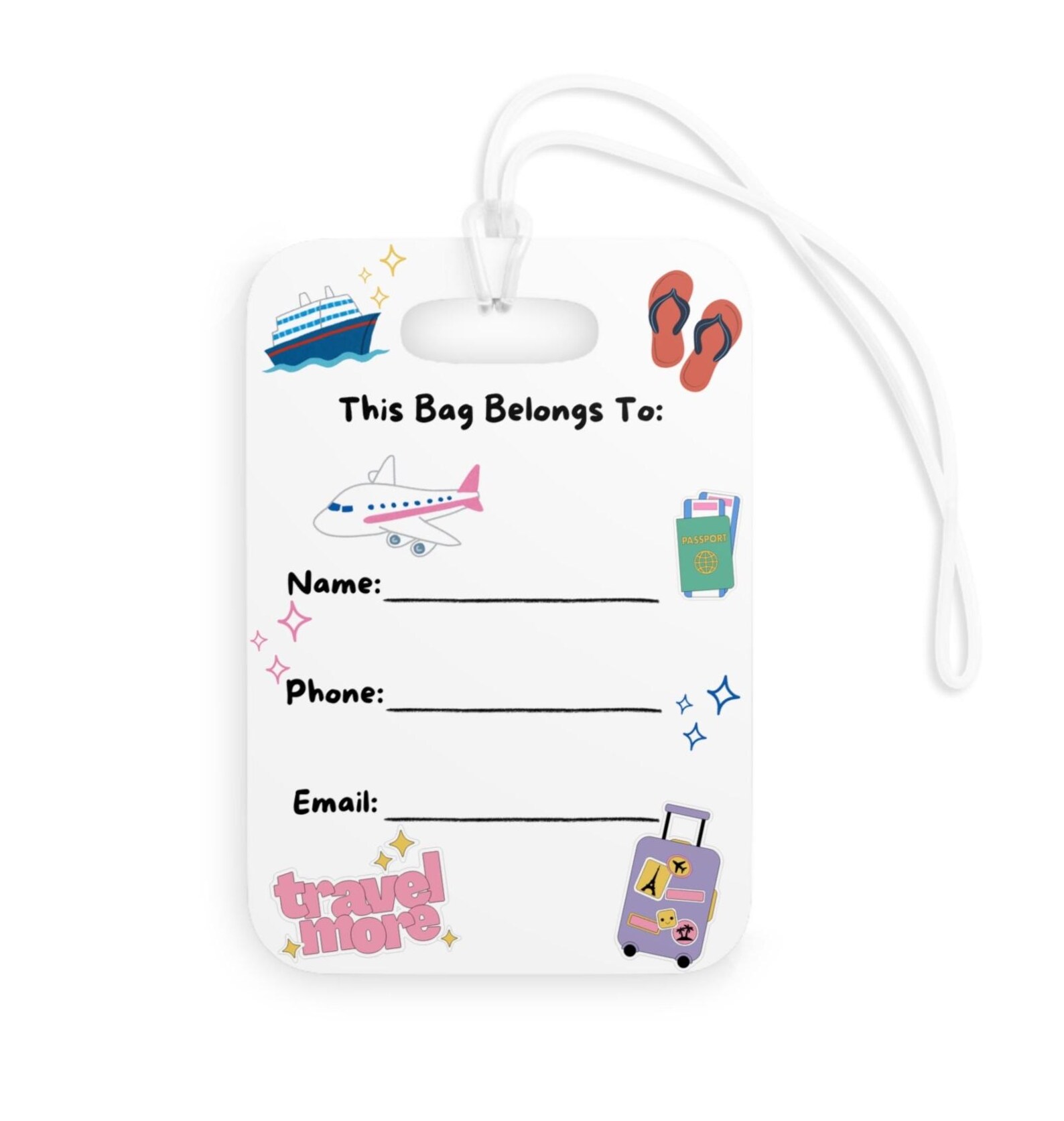 Jet-set in Style Luggage Tag - Etsy