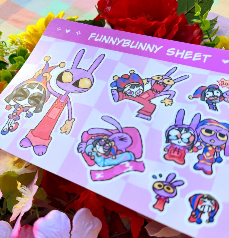 Funnybunny Sticker Sheet - Etsy Australia