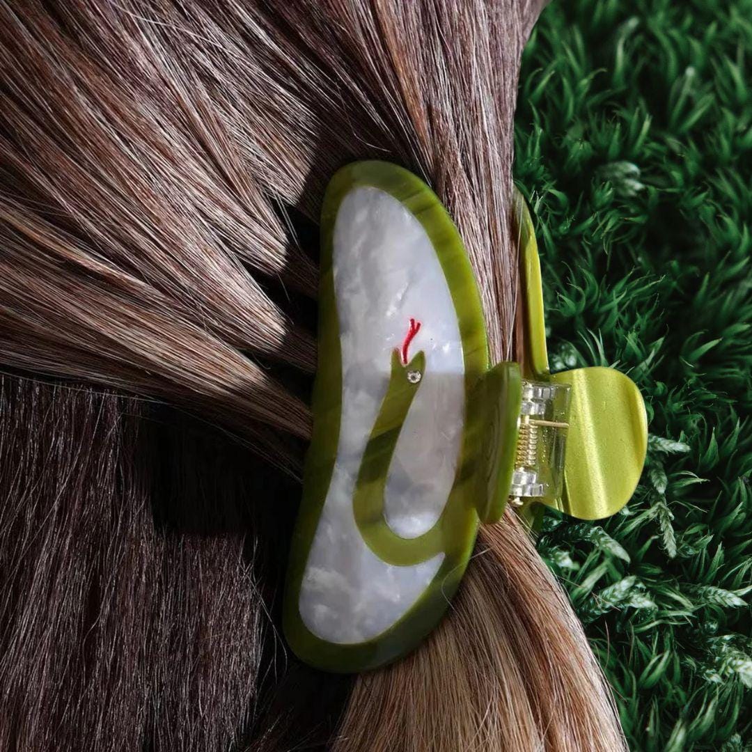 1 Piece Snake Hair Claw Clip|hair Clip|barrette|hair Accessories - Etsy