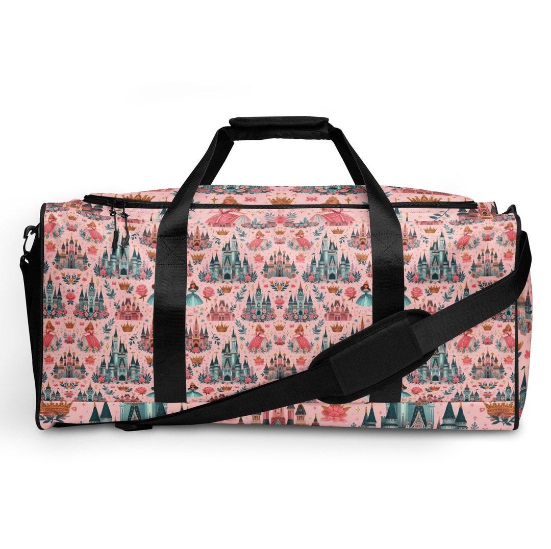 Cinderella Princess Castle and Crown Duffle Bag Disney Inspired ...