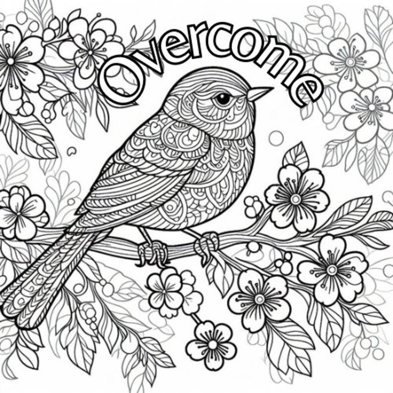 Motivational Coloring Pages - Etsy