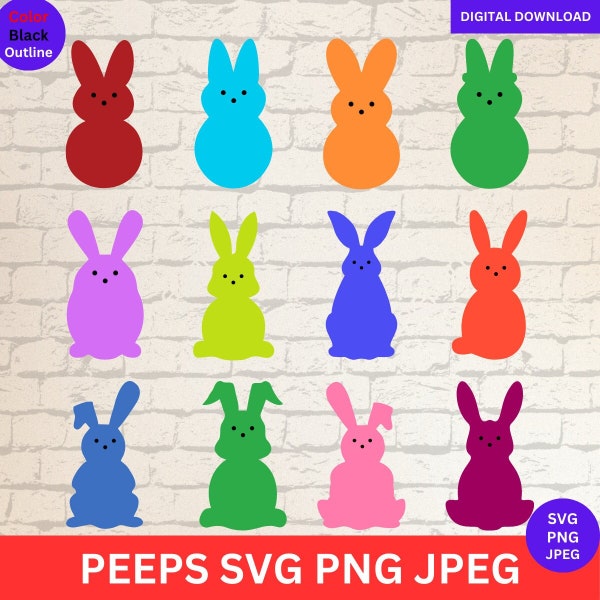 Peeps Svg - Etsy