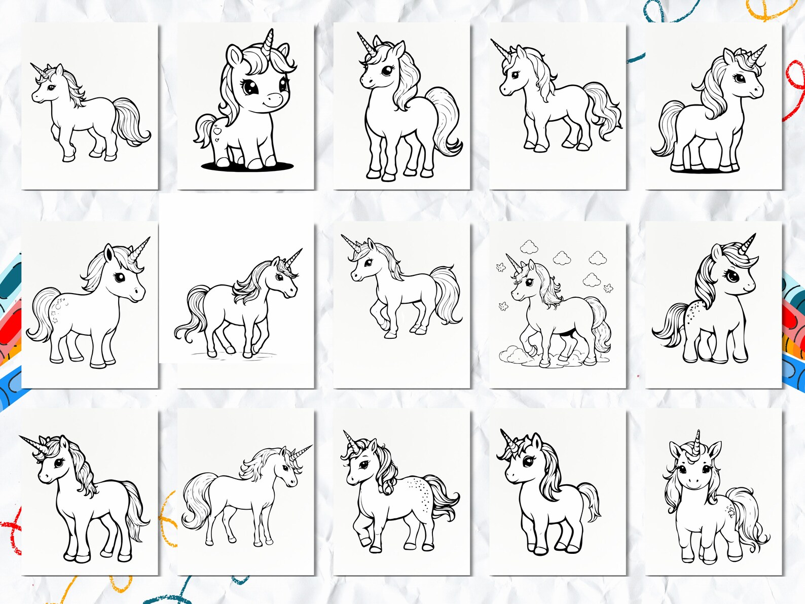 15 Cute Unicorn Coloring Pages / Unicorn Pages / Unicorn Color Page ...